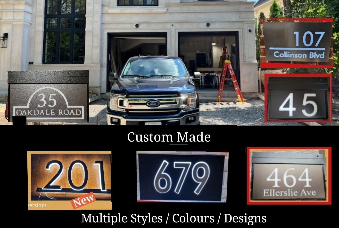 Custom Address Signs - Humelec Associates